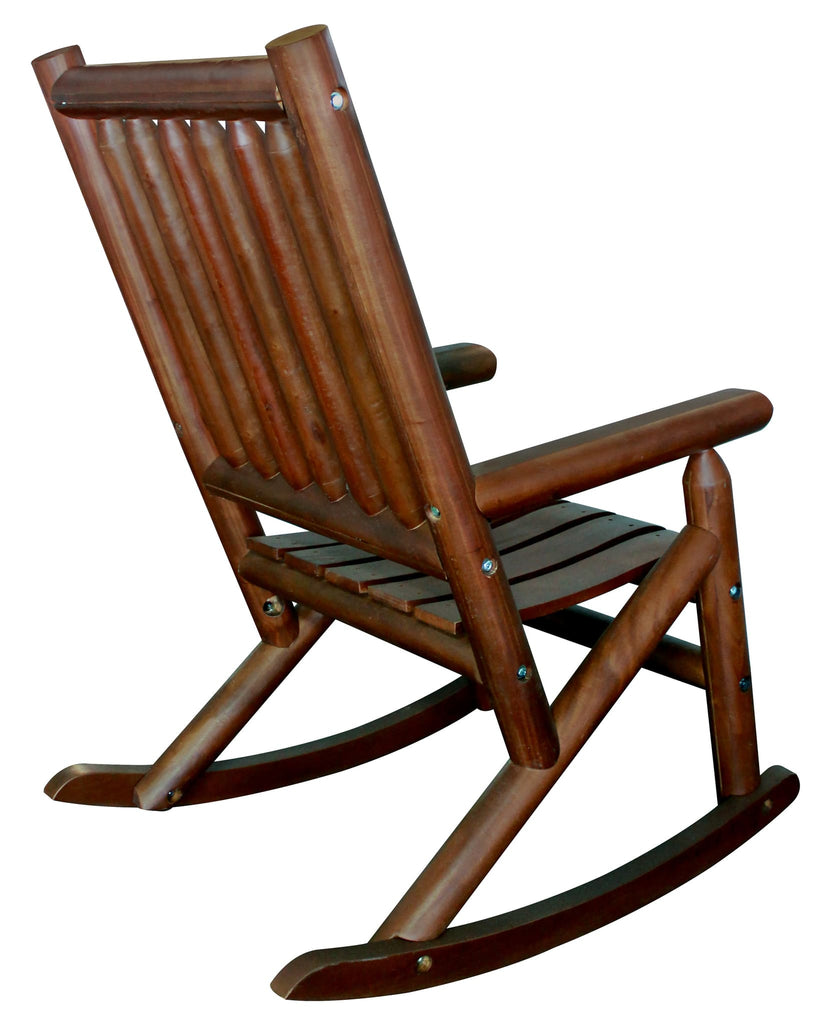 Cherry Amber-Log Porch Rocker – Leigh Country