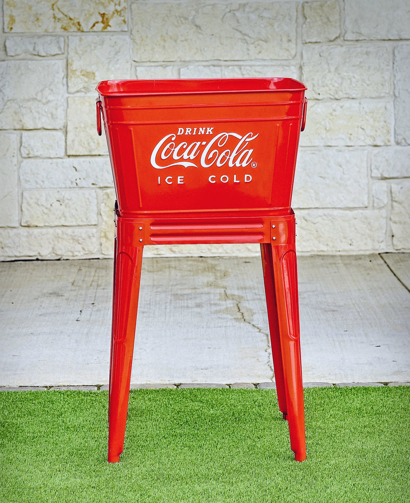 Coca-Cola® Red Retro Beverage Tub with Stand – Leigh Country