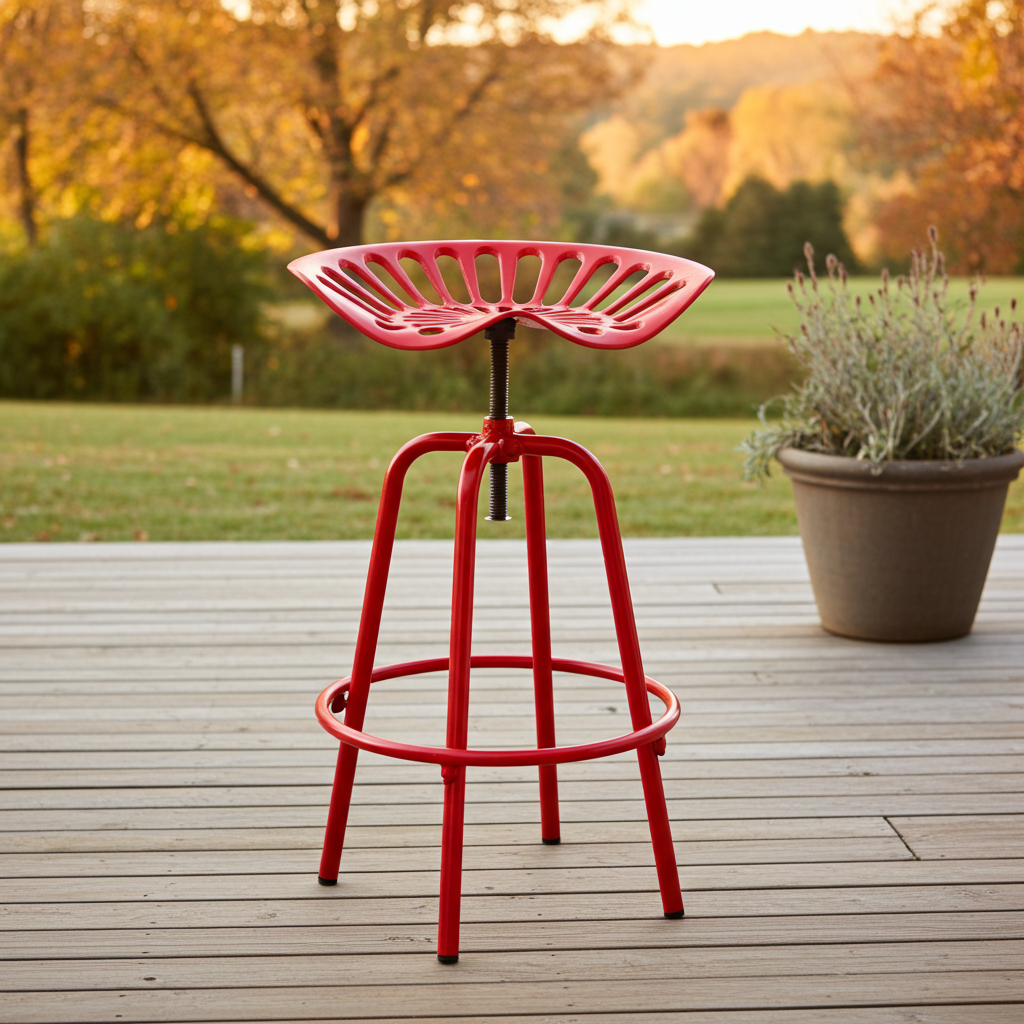 Tractor Seat Swivel Stool - Red – LEIGH COUNTRY