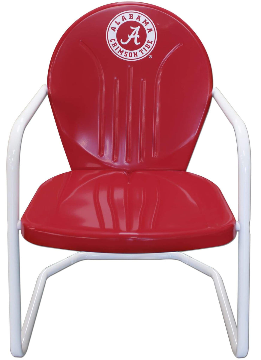 Alabama Crimson Tide Retro Metal Chair – Leigh Country