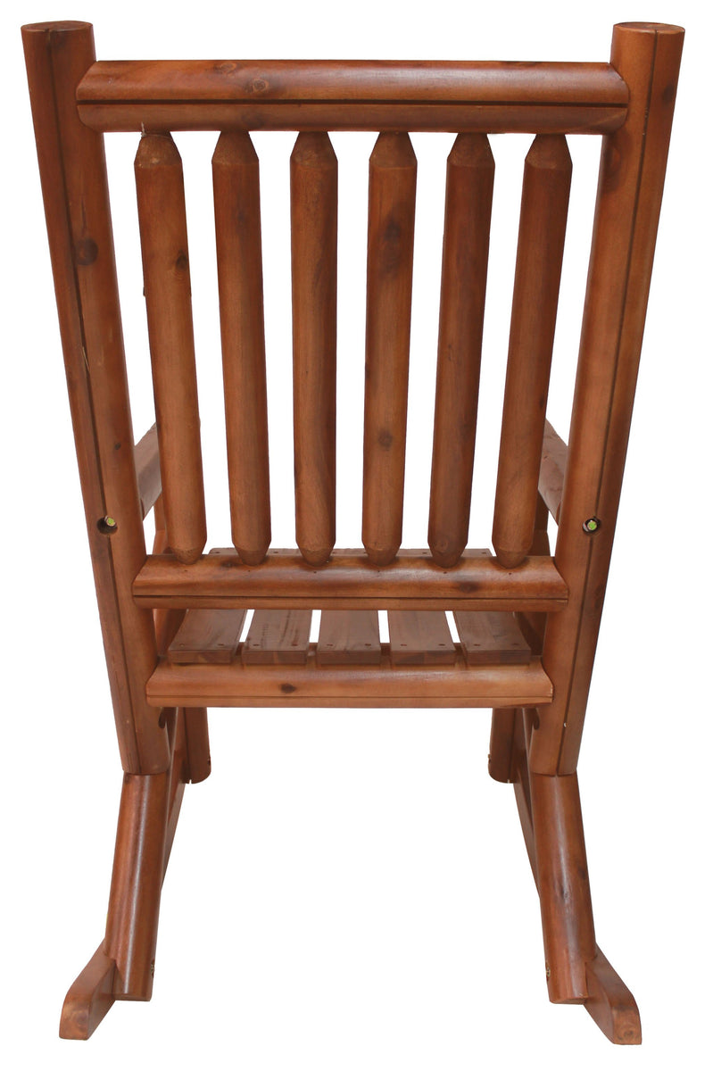 Amber-Log Porch Rocker – Leigh Country