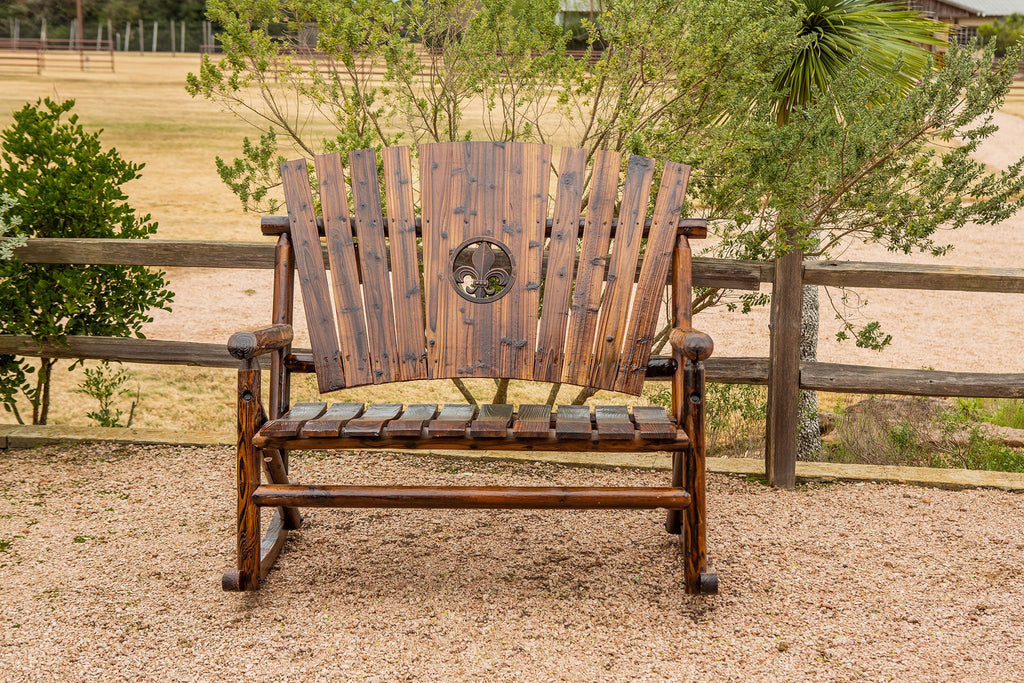 Char-Log Fleur-de-lis Medallion Double Rocker – Leigh Country