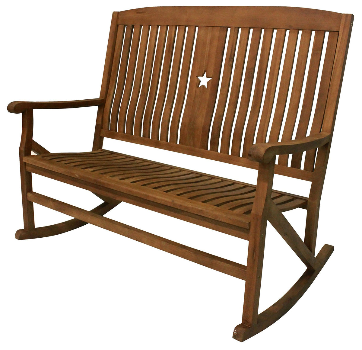 Classic Teak Bench Star Rocker – Leigh Country