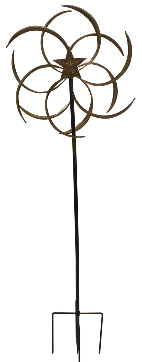 Curved Leaf Wind Spinner w/ Star – Leigh Country
