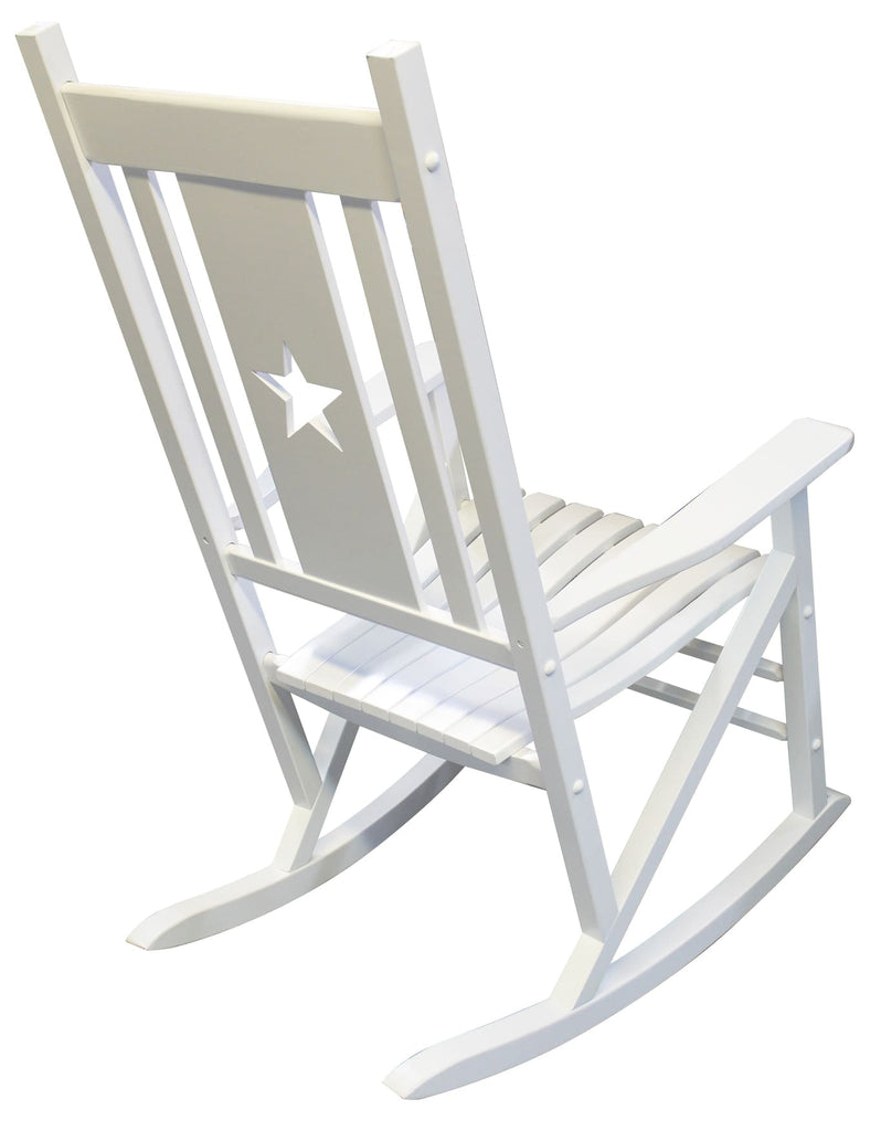 Heartland White Star Porch Rocker – Leigh Country
