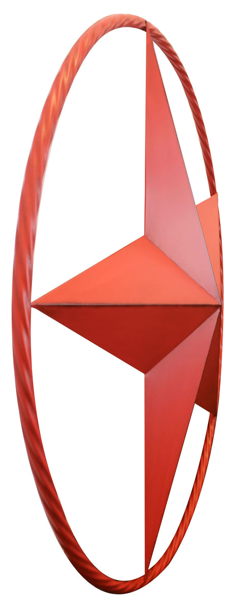Red Star with Ring Wall Décor - 29’ – Leigh Country