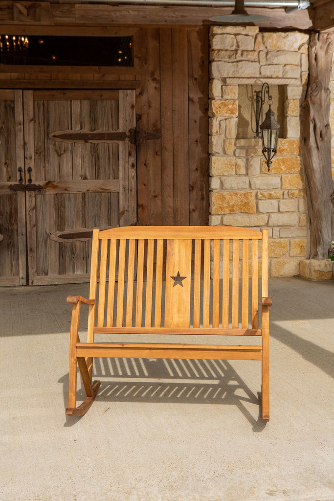 Sequoia Bench Rocker w Star – Leigh Country