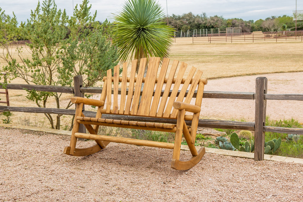 Teak-Log Bench Rocker - For Pickup ONLY (Excluding Wholesale Orders ...