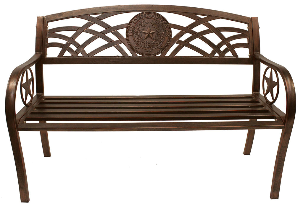 Texas State Seal Garden Bench – Leigh Country